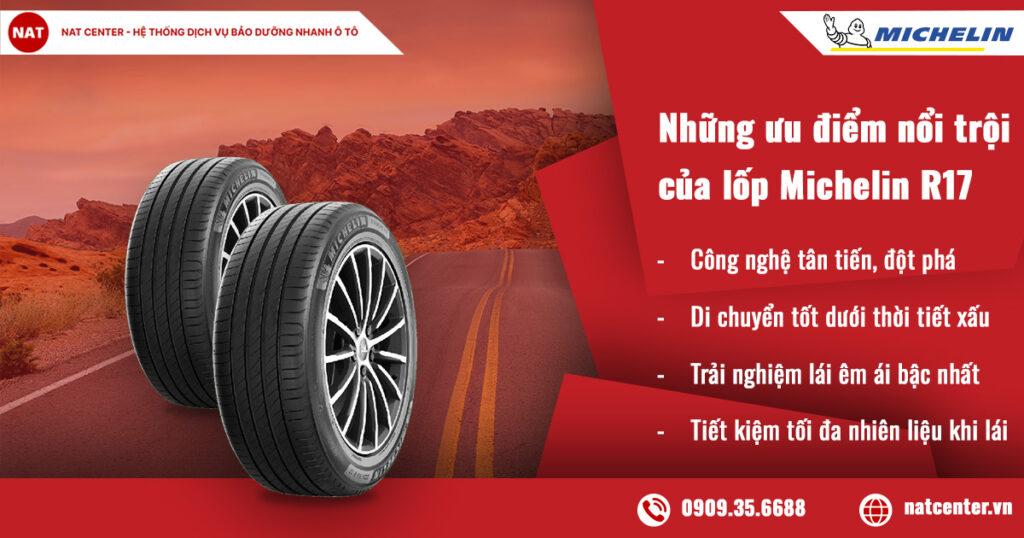 Báo Giá Lốp Michelin 17 inch (R17) Chính Hãng Ở NAT Center